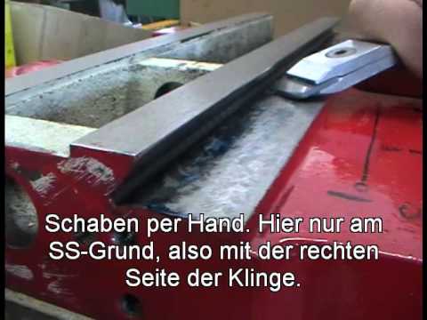 Schwalbenschwanz (Planschlitten) einschaben