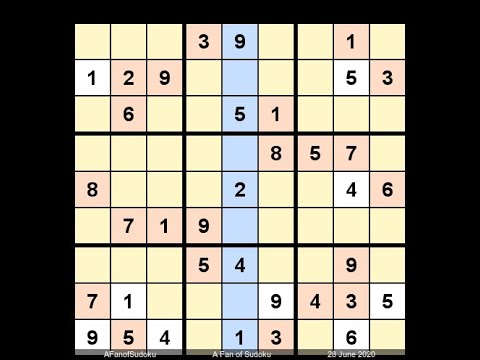 How to Solve The Globe and Mail Sudoku L5 June 28, 2020