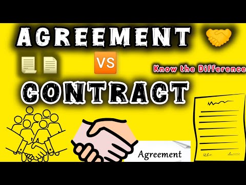 Agreement vs Contract : which one is legally binding? Explained Everything you need to know