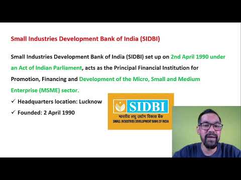 What is SIDBI | Small Industrial Development Bank of India