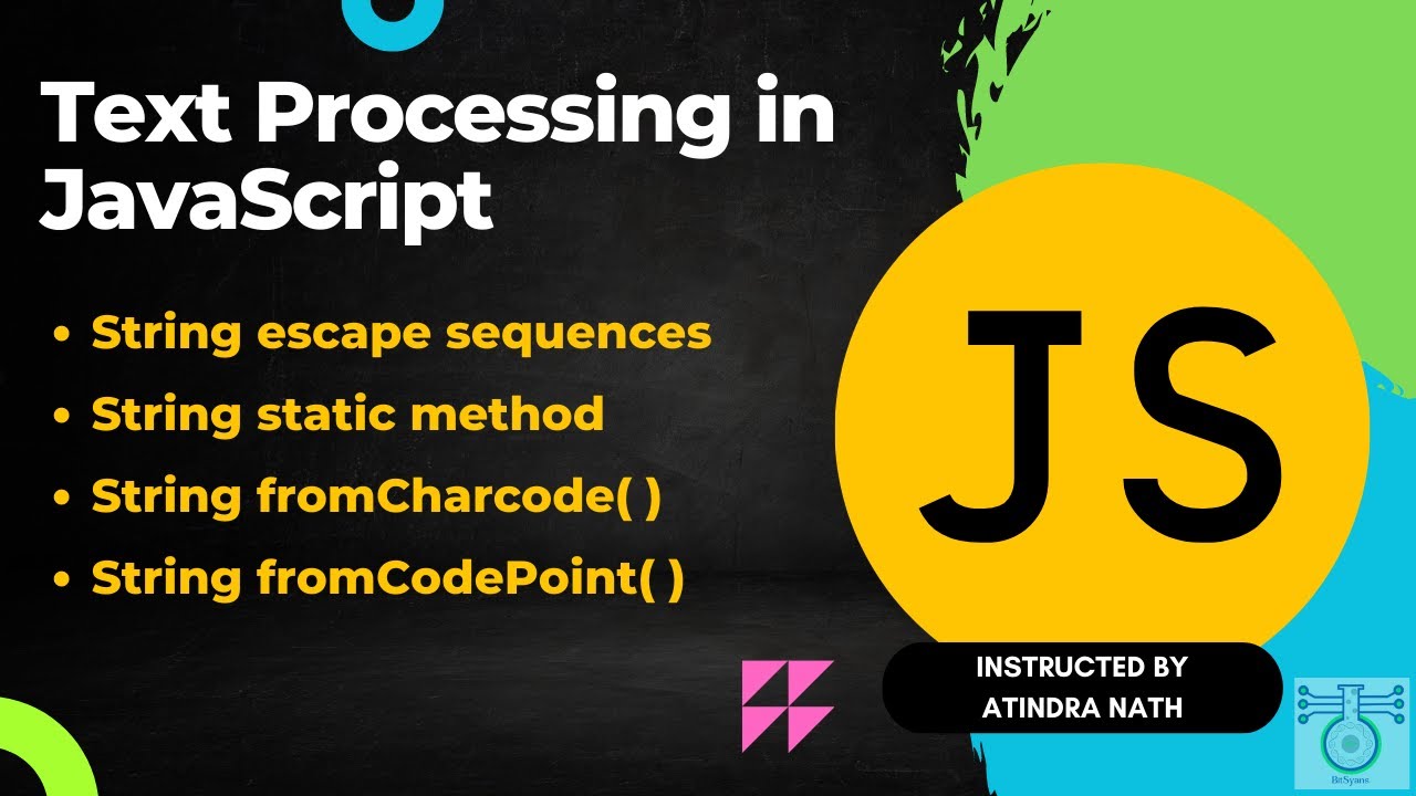 JavaScript Text Processing: Static method, Special Characters and Unicode