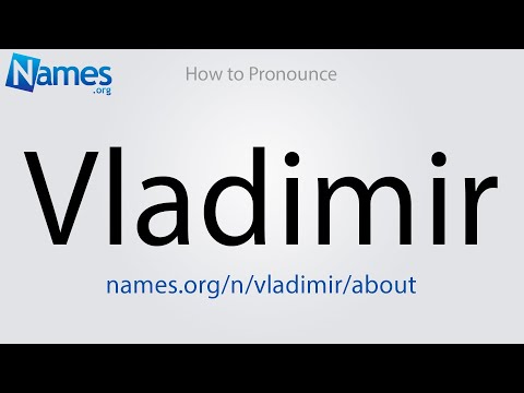 How to Pronounce Vladimir