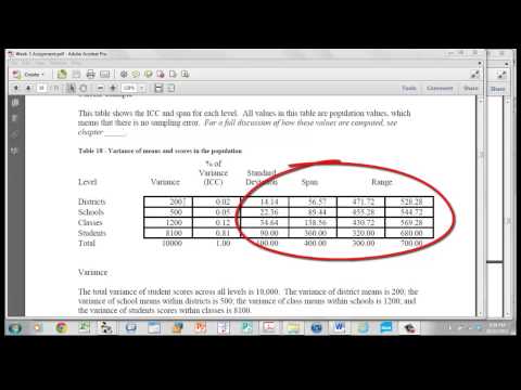 Explaining the Relationship Among Variance, ICC, and Spans - CRT-Power