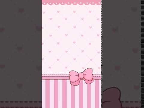 hello girl cute Pink bow Animated