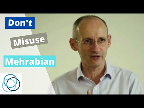 19 Don't misuse Mehrabian