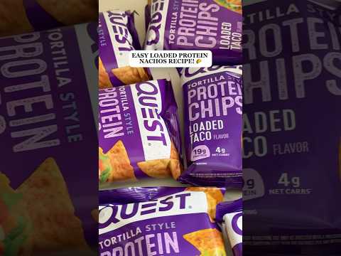 Loaded Nachos, but make it protein packed using Quest Protein Chips! 🔥