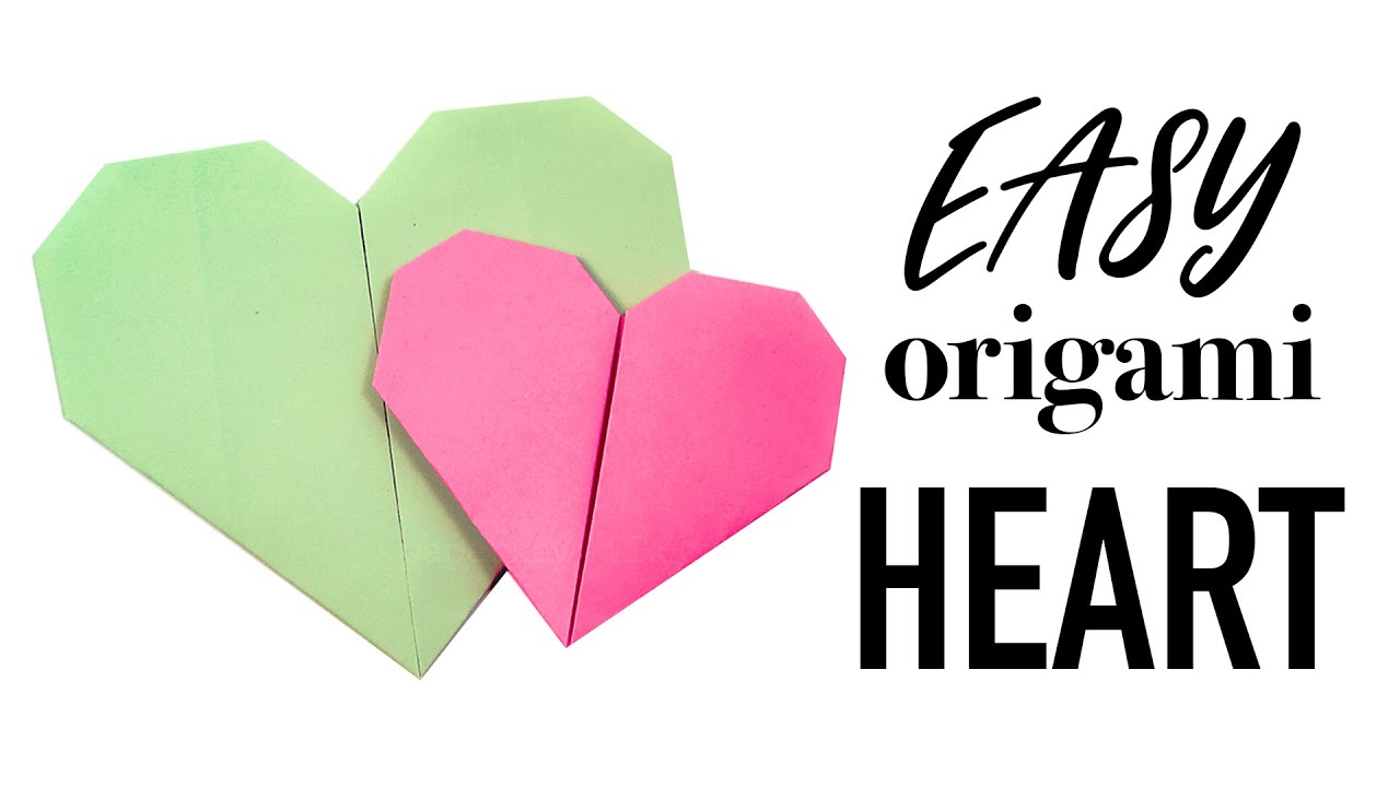 Easy Origami Heart Tutorial - DIY - Paper Kawaii