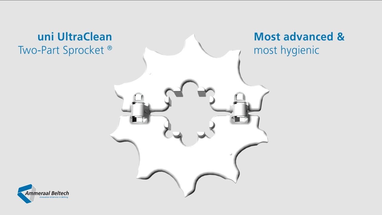 uni UltraClean Two-Part Sprocket | Ammeraal Beltech