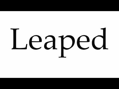 How to Pronounce Leaped