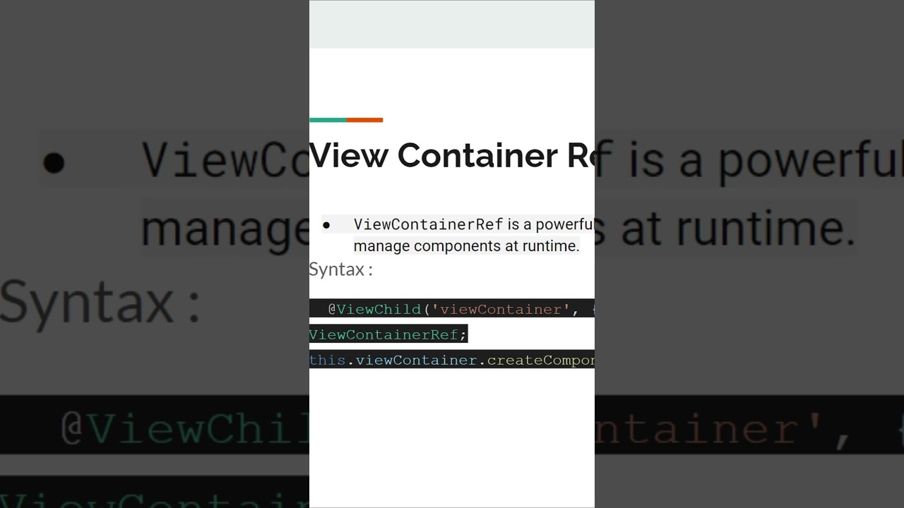 Angular 18   #8 - How to use View Container Ref to create component on the desired position #angular