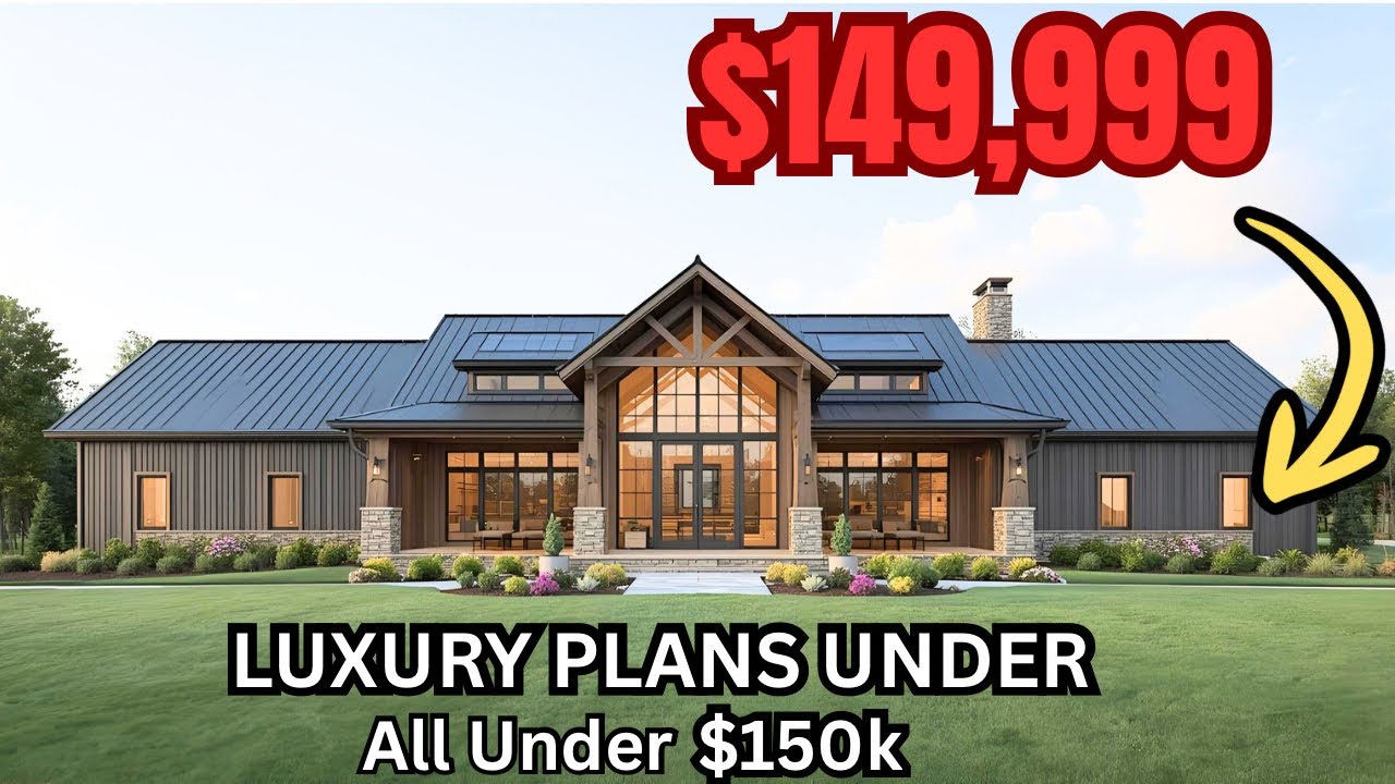 15 Barndominium Luxury Plans Under $150k