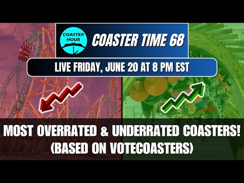 Coaster Time 68 | Most Overrated & Underrated Roller Coasters | Coaster Hour Livestream
