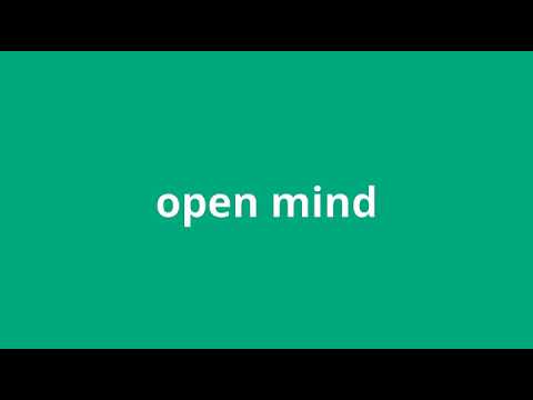 what is the meaning of open mind