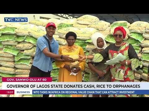 Gov. Sanwo-Olu At 60: Lagos State Governor Donates Cash And Rice To Orphanages