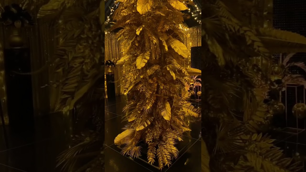 Black & Gold Party Theme | Before & After