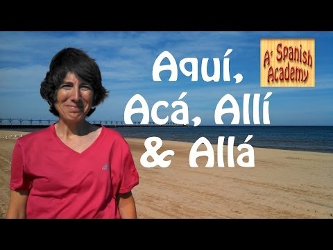 Spanish Aquí, Acá, Allí, Allá, and Ahí
