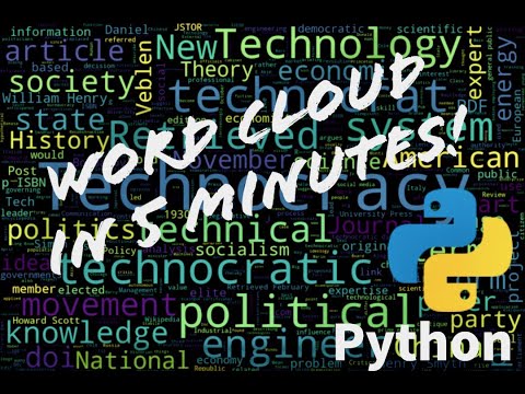 How to create a word cloud in 5 minutes using Python?