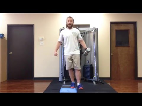 Single Leg Mini Squat with Dumbbell Exercise | N 2 Action