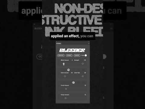 🔥 New Photoshop Plugin is UNREAL!! BLEEDER Ink Bleed Plugin