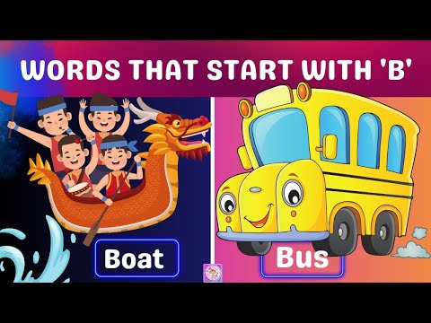 Words Starting With Letter B | Words that start with Bb | B letter words | Alphabets