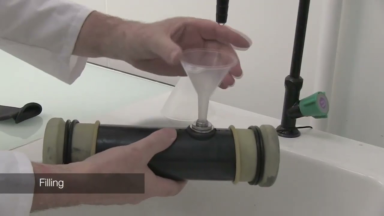 Bovine. Artificial vagina setup