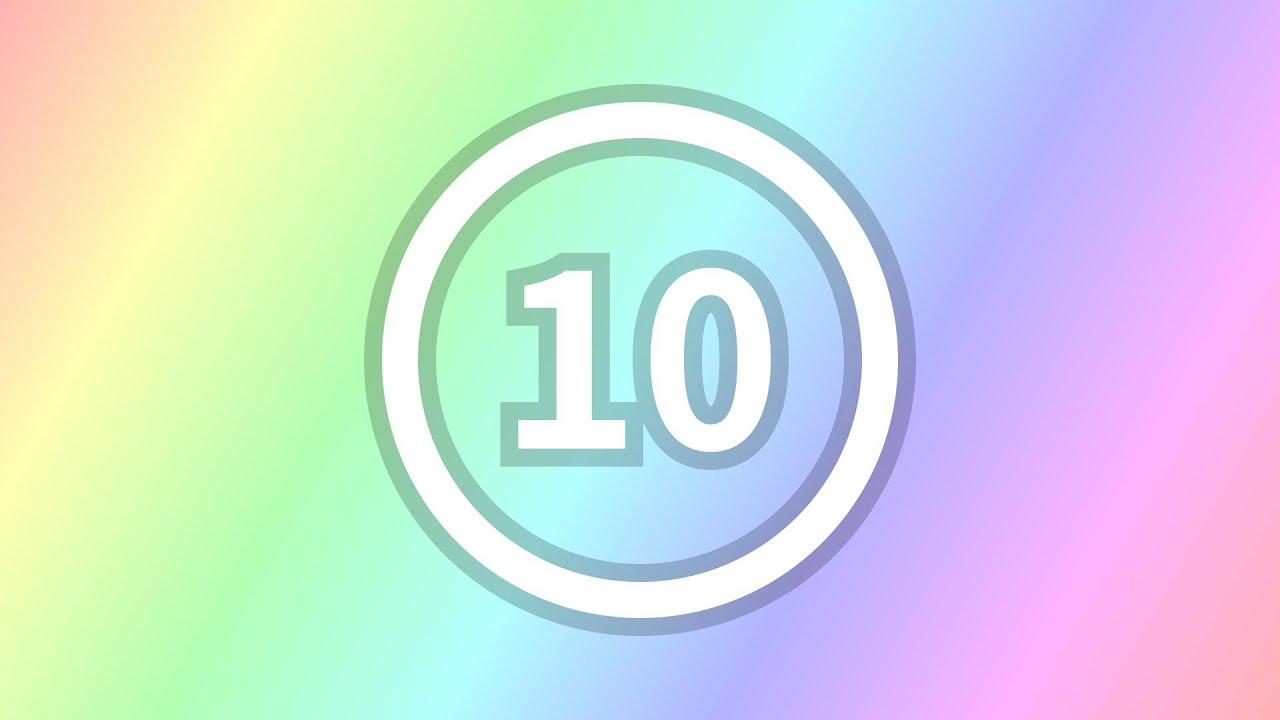 10 seconds timer ‐ Countdown Circle Gradation