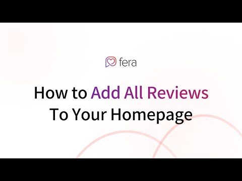 Show All Reviews On A Homepage
