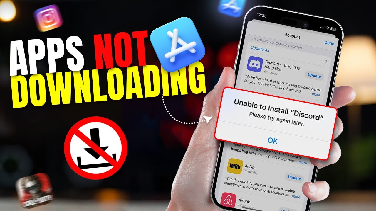 How to Fix Apps Not Downloading On App Store | Unable To Install Apps From App Store Problem