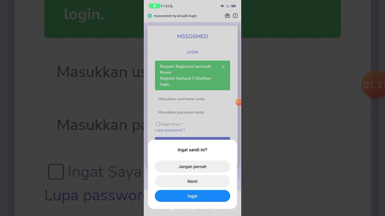 cara daftar di website MS sosmed dan cara login di [ mssosmed.com ]