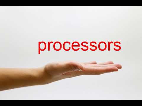 How to Pronounce processors - American English