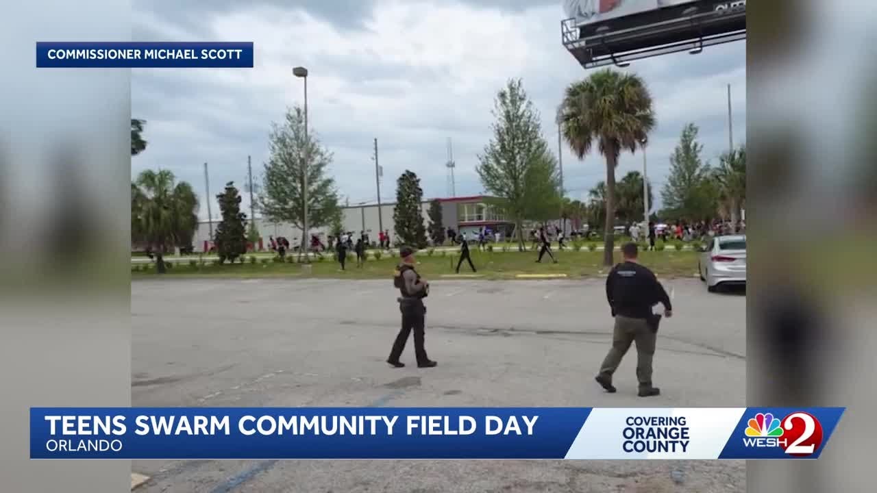 Teens attempt 'takeover' of Orlando community field event