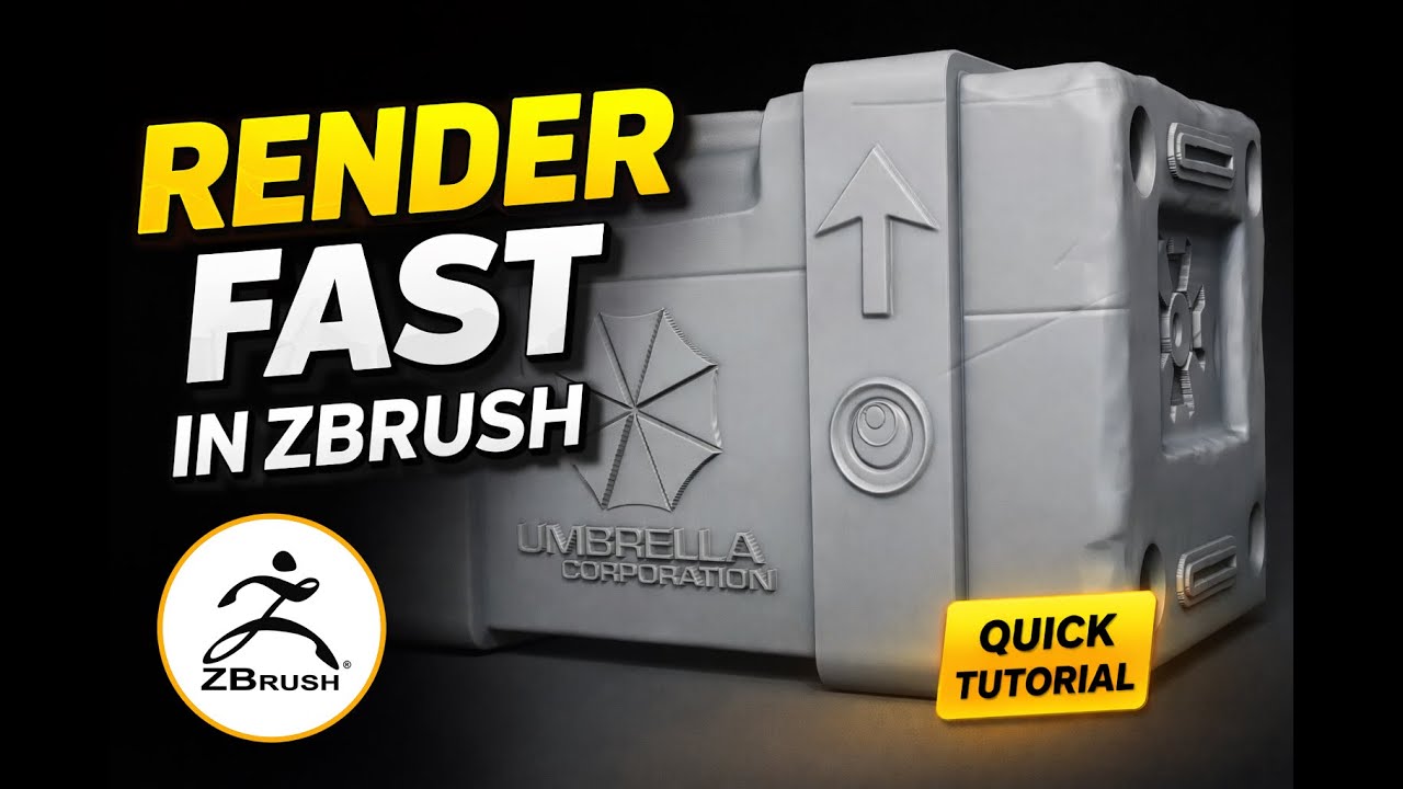 Render in ZBrush FAST | Clean, Simple Renders with No Complicated Setup #zbrush #tutorial #3d