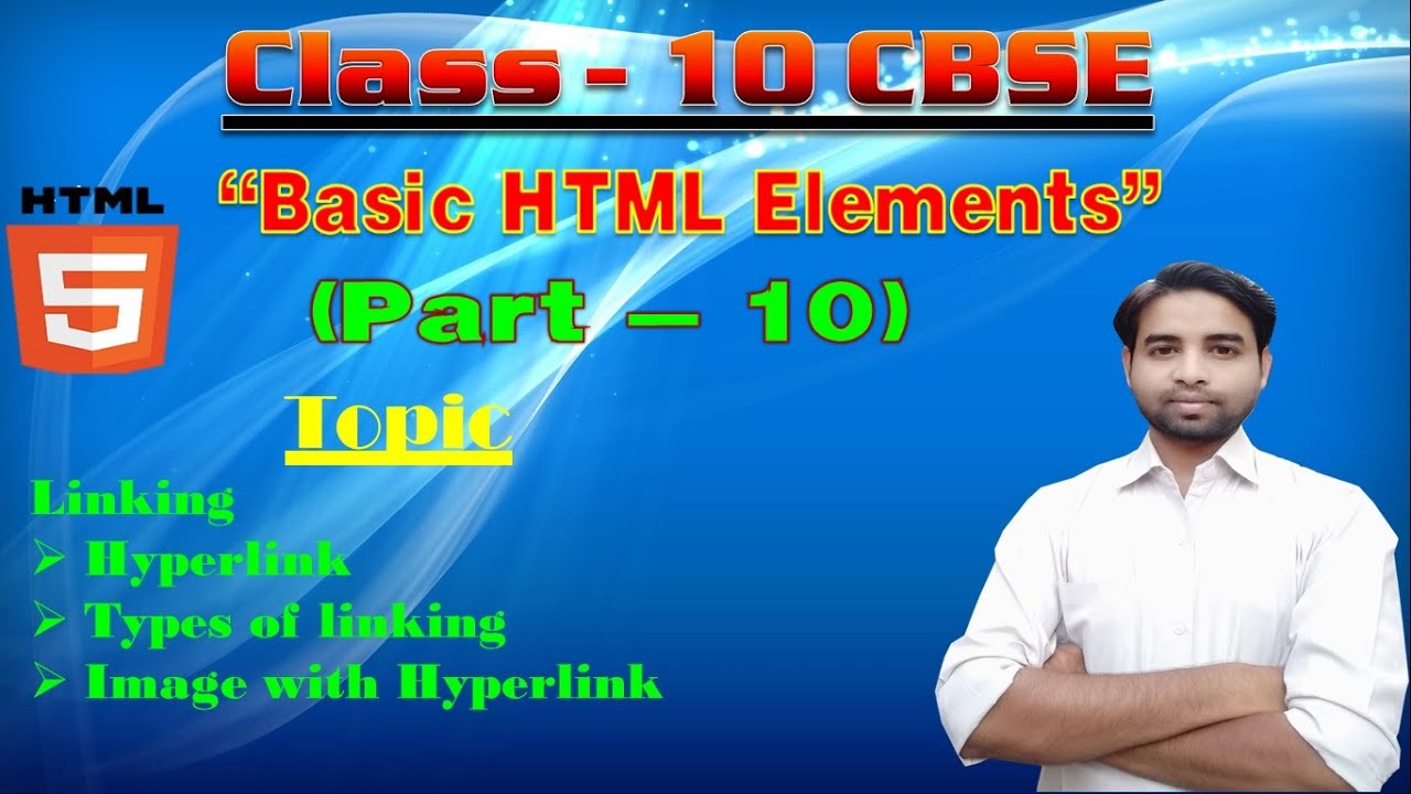 #10 Class 10 CBSE Computer Application | code 165 | linking in html