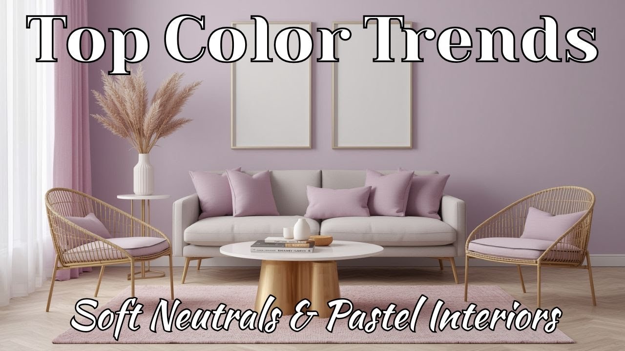 Soft Neutrals & Pastel Interiors  | Top Color Trends for a Stylish Home 2025