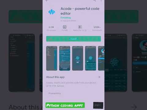 Top Android Apps for Python Coding | Boost Your Productivity on the Go" #coding #python #programmer