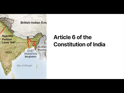 Article 6 of the Indian Constitution