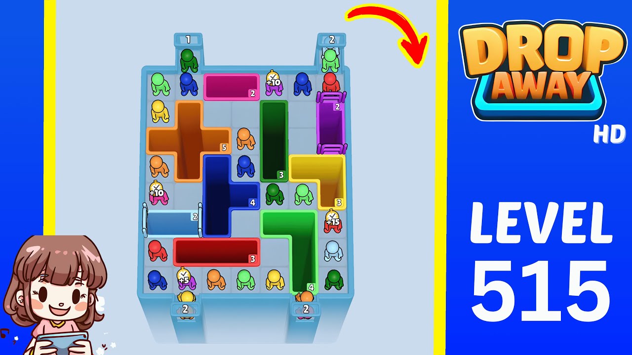 Drop Away Level 515 Solution Walkthrough