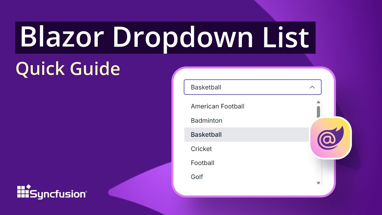 Blazor Dropdown List: The Ultimate Feature Walkthrough