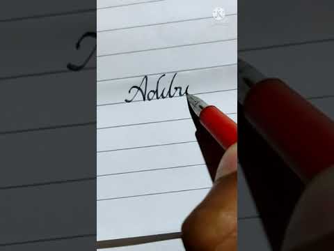 Aditri - name in neat and clean handwriting | calligraphy handwriting style | #shorts