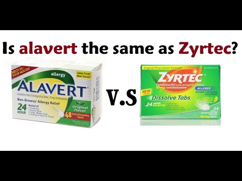 Is alavert the same as Zyrtec