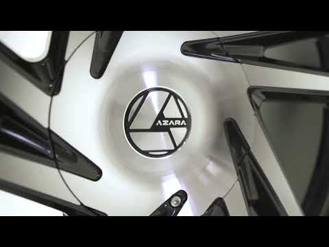 Azara Aza-529 Wheels Rims 22x8.5 5x114.3 5x120 Gloss Black & Machined 38mm | AZA-52922853838BM