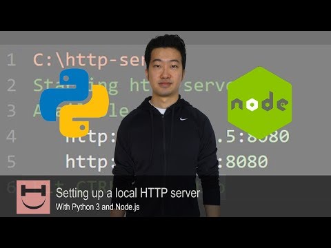 Setting up a local HTTP server with Python 3 and NodeJS