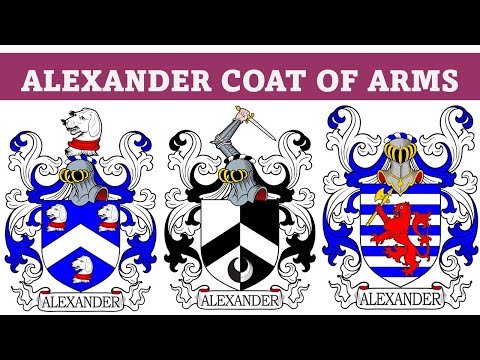 Alexander Coat of Arms & Family Crest - Symbols, Bearers, History