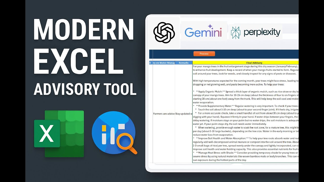 Excel Advisory Tool Demo | Automated Row Data Analysis with Custom API & Prompt Settings