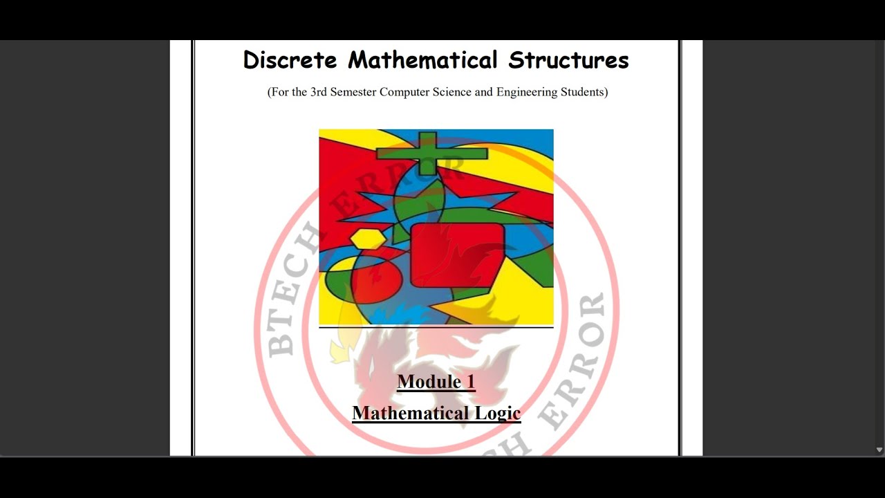 BCS401 MODULE 1 INTRO[Discrete Mathematical Structures]