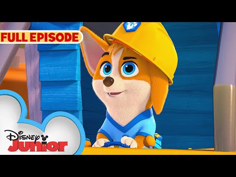 Pupstruction First Full Episode 🐶🚜| S1 E1 | Built To Build / Pup DE-struction | @disneyjr