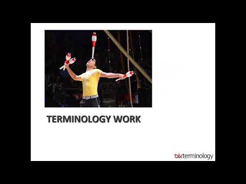 Terminology Management—The Roles and Skills Involved in Terminology Work
