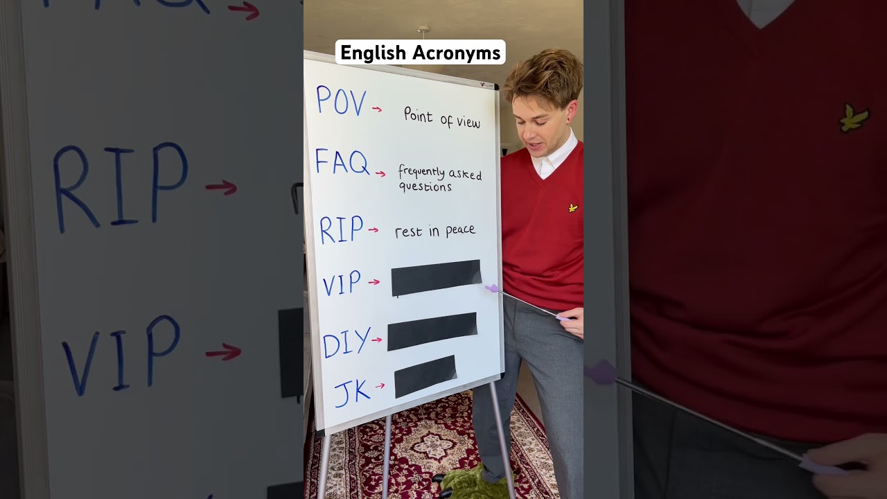 Acronyms in English #englishlesson #englishteacher #learnenglish #englishtips #ingles #英語 #esl