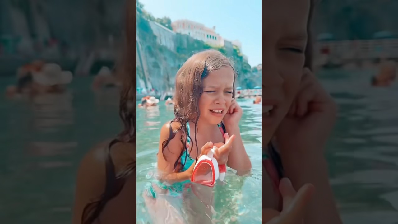 She lost her earring in the sea #sacconejolys #shorts #vacation