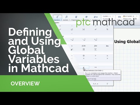 Defining and Using Global Variables in Mathcad Prime